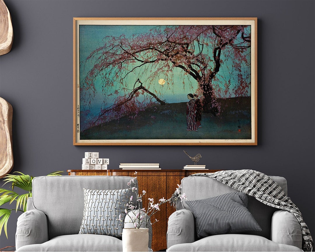 Japanese Art Print Cherry Trees Yoshida Hiroshi #432 Retro Prints ...