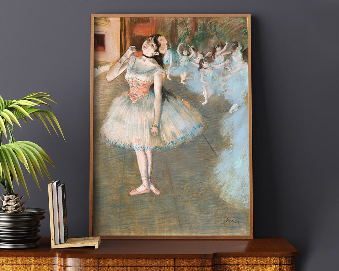 The Star Ca 1879 1881 by Edgar Degas Poster, White Premium Paper, Gray ...