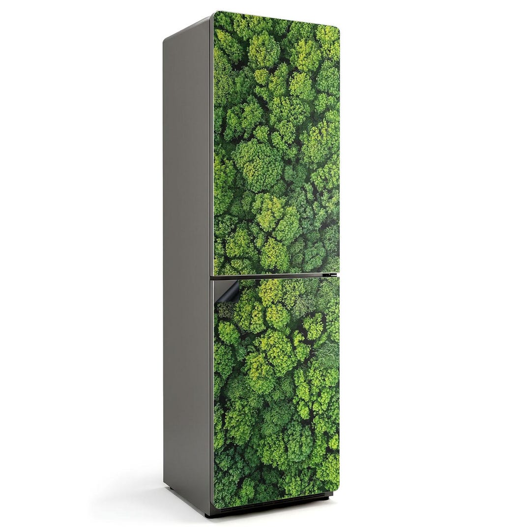 View From Above of the Dense Forest Fridge Magnetic Decal, Green ...