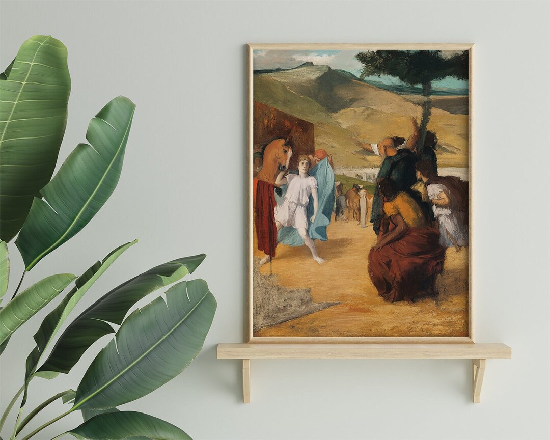 Alexander and Bucephalus 1862 by Edgar Degas Poster, Beige Aesthetic ...