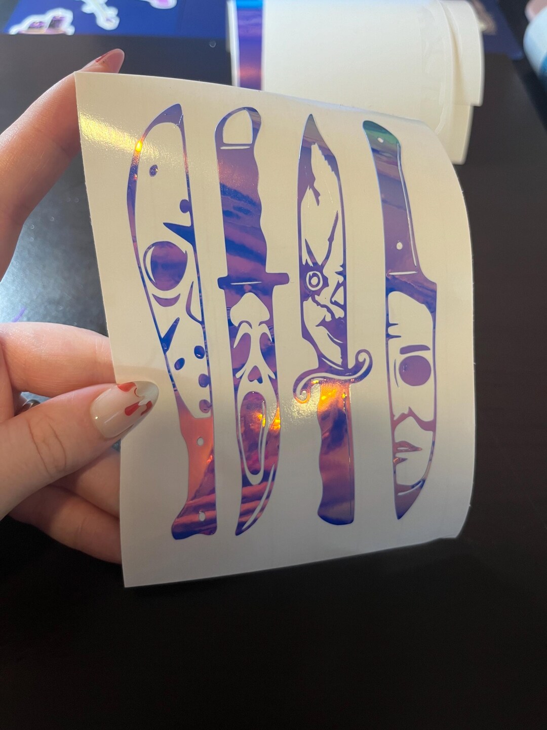 Horror Movie Killer Knives | Car Decal | Chucky Decal | Mike Myers ...