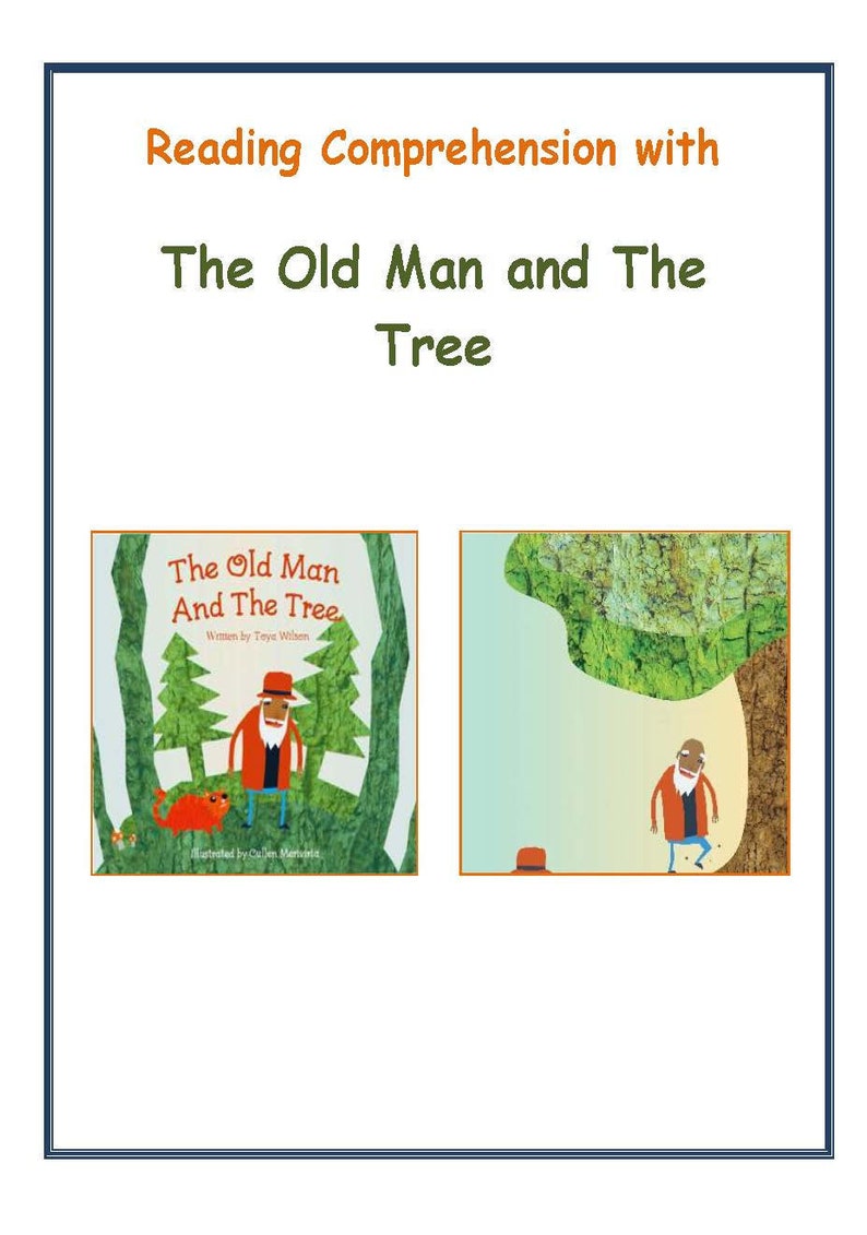 Reading Comprehension Worksheets - Instant Download - the Old Man and ...