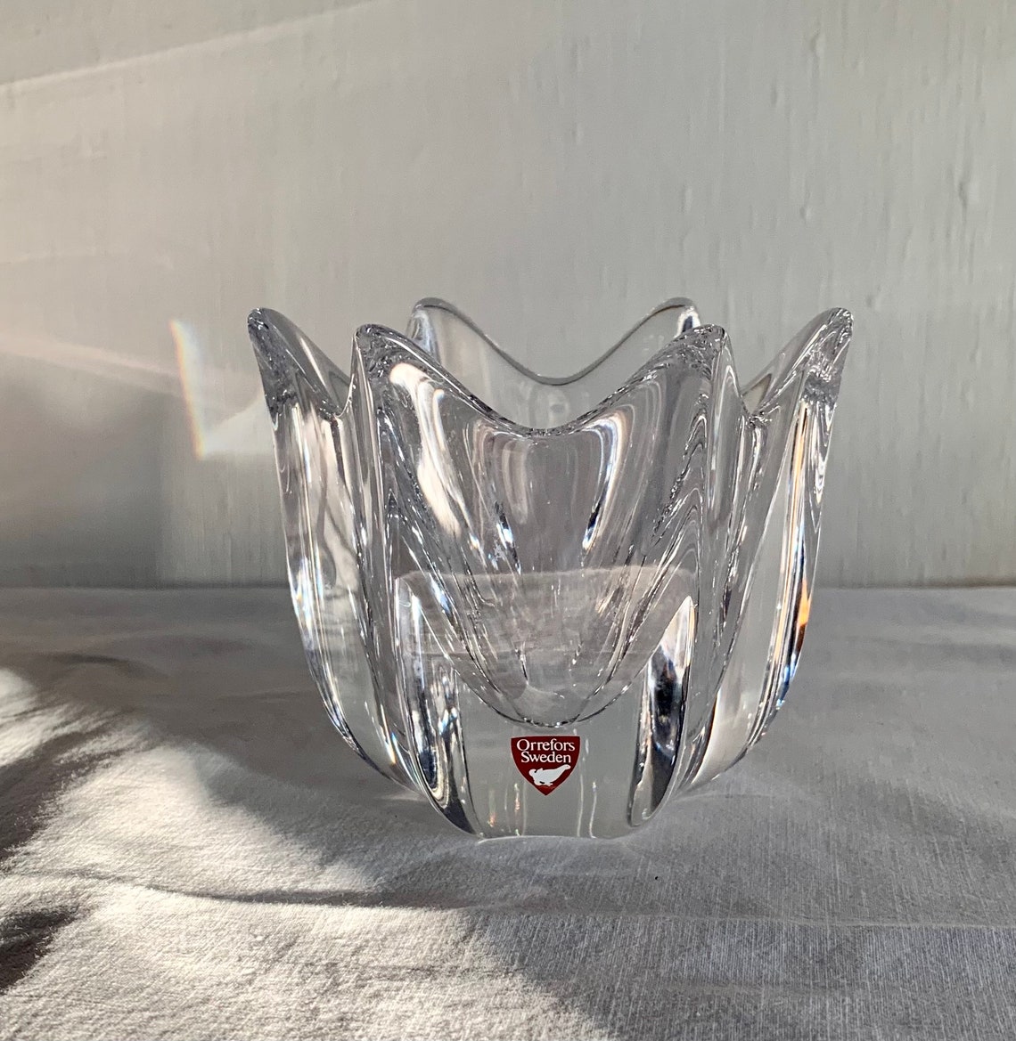 Orrefors Crystal Bowl BELLE TULIP. Retro 1970s. Mint Condition. - Etsy