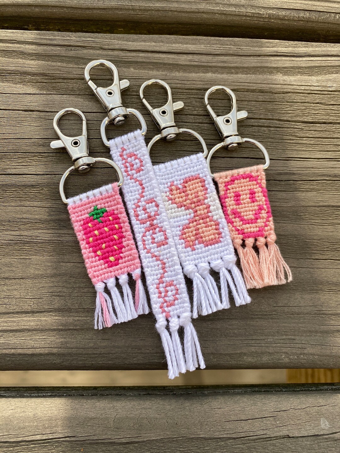 Pink Keychains - Etsy