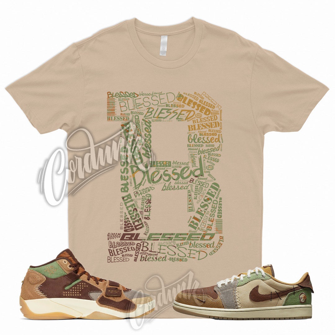 BLS Shirt for 1 Low OG Zion Williamson Voodoo Flax Sesame Brown Green ...