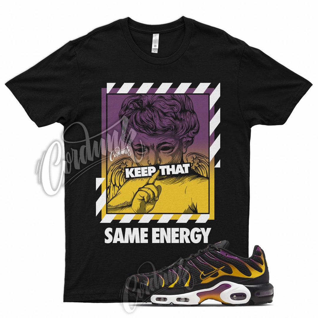 ENERGY T Shirt Air Max Plus University Gold Viotech Carabiner Pollen ...