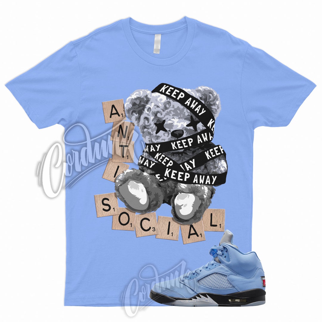 ANTI T Shirt to Match 5 UNC University Blue Powder Hyper Carolina 1 2 3 ...