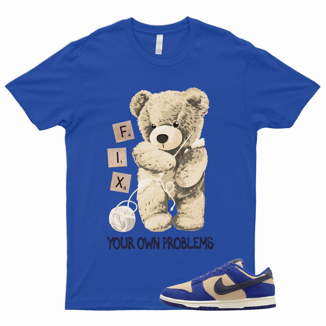 FIX T Shirt to Match Dunk Low Blue Suede Tan Cream Midniht Navy Royal ...