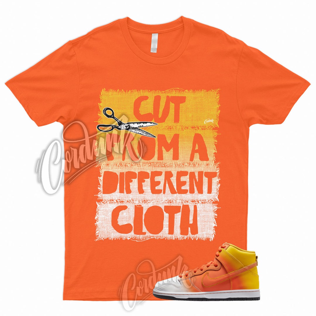 Dunk High Sweet Tooth T Shirt Amarillo Orange White Black Yellow CUT - Etsy