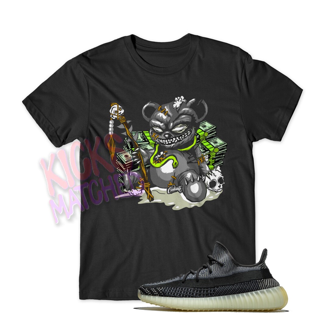 Black " VOODOO " T Shirt to Match Yeezy 350 Carbon Asriel by Kicks ...