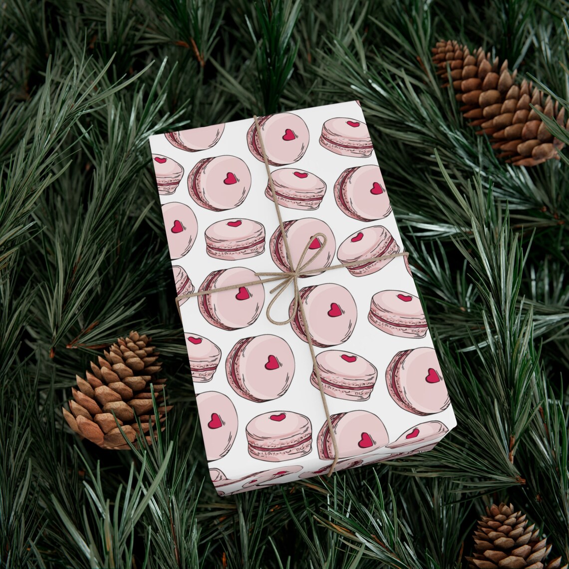 Macarons Valentine's Day Wrapping Paper: Sweetheart Gift Wrap - Etsy