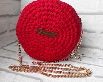 Crochet Bag Red - Etsy