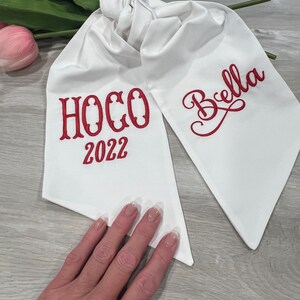 HOCO Bouquet Sash With Name, Custom Homecoming Ribbon, Homecoming ...