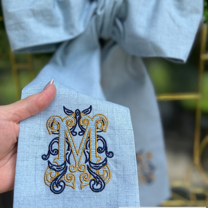 Bow Monogram - Etsy
