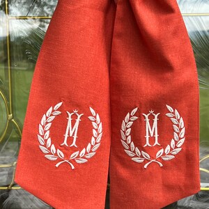 Laurel Swag Monogram Wreath Sash - Etsy