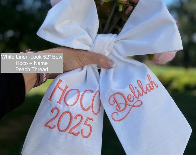 HOCO Bouquet Sash With Name, Custom Homecoming Ribbon, Homecoming ...