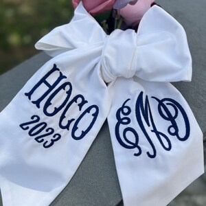HOCO Bouquet Sash With Name, Custom Homecoming Ribbon, Homecoming ...