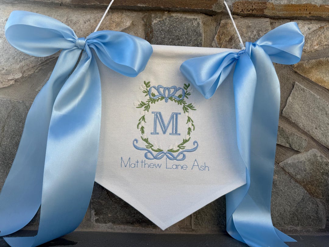 Custom Birth Announcement Banner, Willow Crest New Baby Birth Banner ...