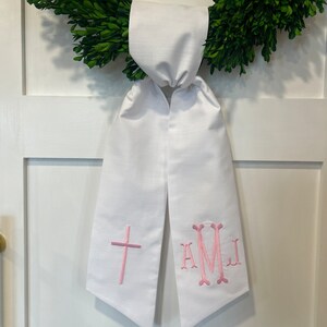 Baby Christening Sash, Baby Baptism Gift, New Baby Sash With Single or ...