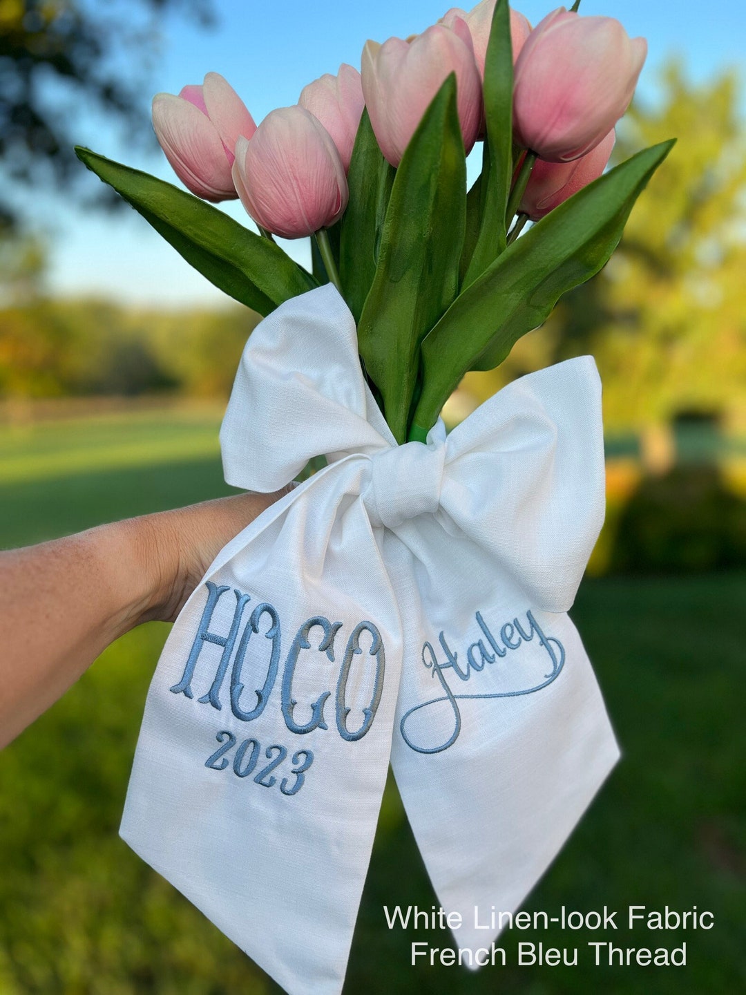 HOCO Bouquet Sash With Name, Custom Homecoming Ribbon, Homecoming ...