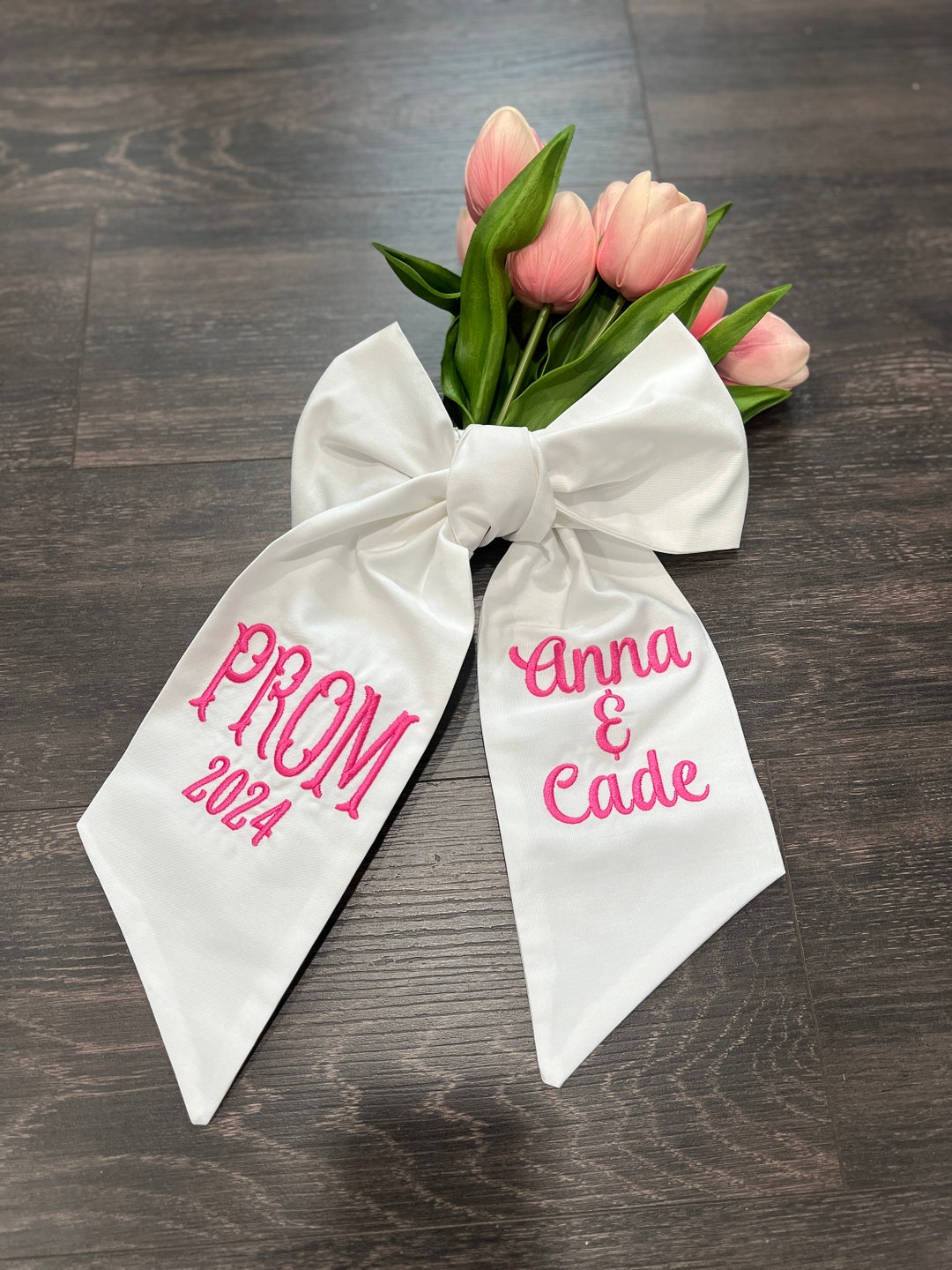 PROM Bouquet Sash With Name, Custom Prom Ribbon, Prom Bouquet Sash ...