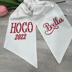 HOCO Bouquet Sash With Name Custom Homecoming Ribbon - Etsy