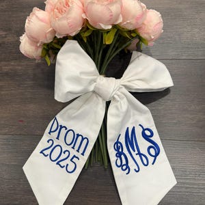 PROM Bouquet Sash With Name, Custom Prom Ribbon, Prom Bouquet Sash ...