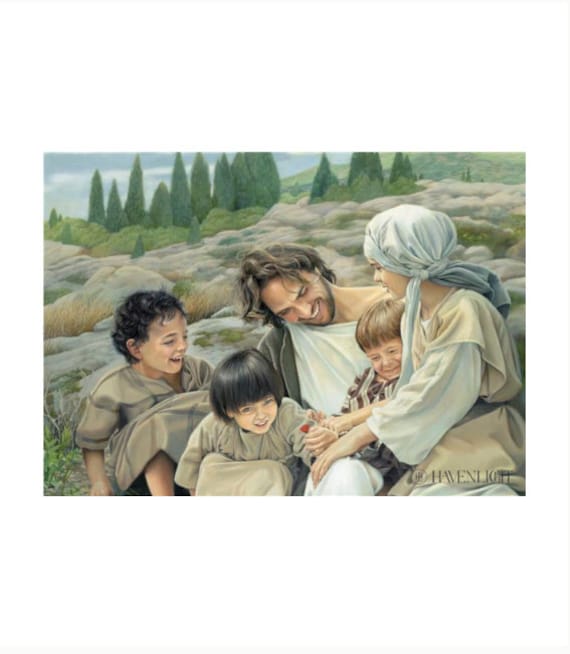 Jesus Christ Playing With Children