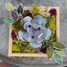 Stained Glass Purple Flower in Frame - Etsy