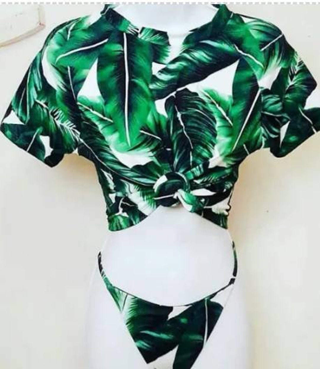 Two Piece T-kini Bathing Suit. Med. Swim Wear. Bikinis. - Etsy