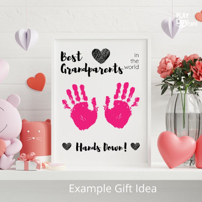 Best Grandparents in the World Art Craft, Grandparent Craft Gift From ...