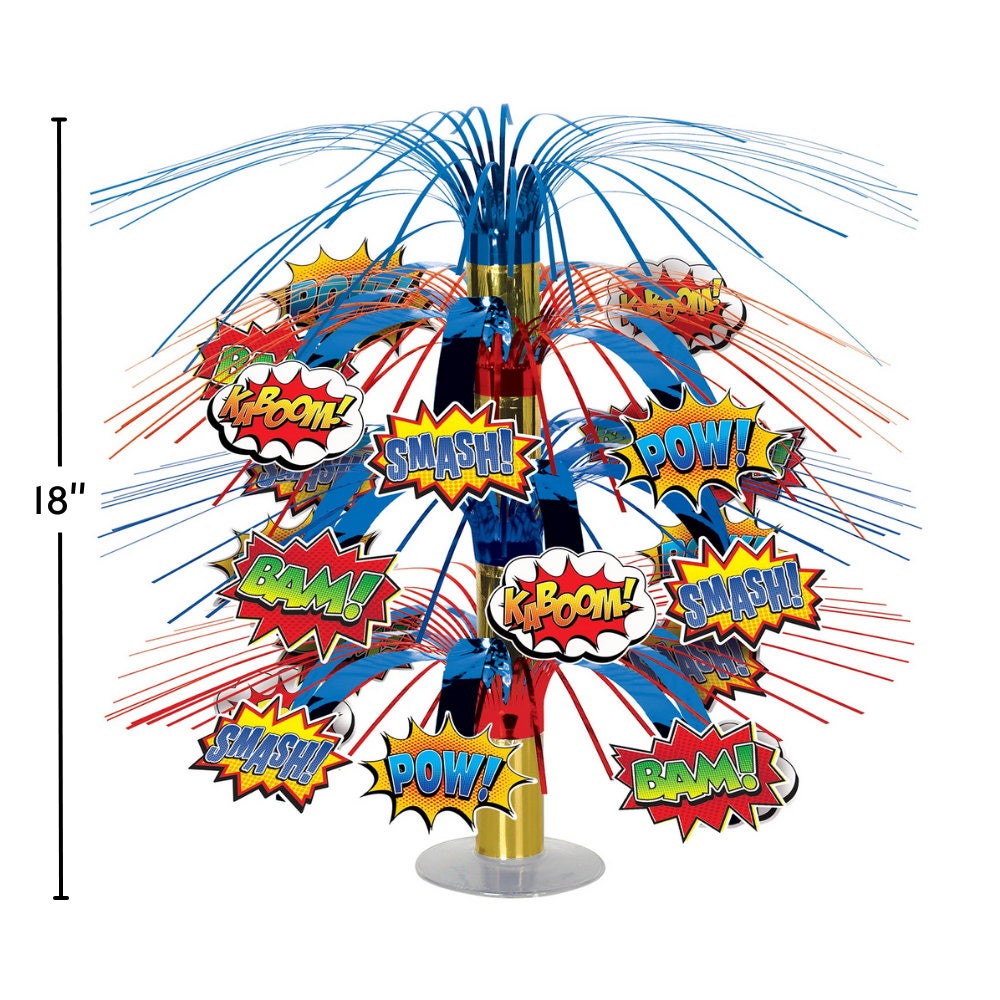 Superhero Slogans Table Centerpiece, Superhero Party Decor, Superhero ...