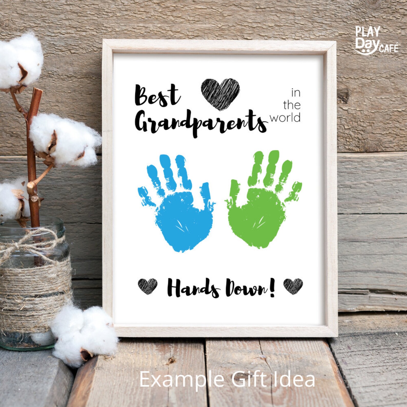 Best Grandparents in the World Art Craft, Grandparent Craft Gift From ...