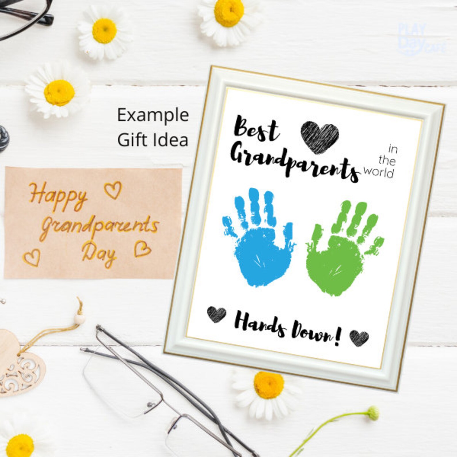 Best Grandparents in the World Art Craft, Grandparent Craft Gift From ...