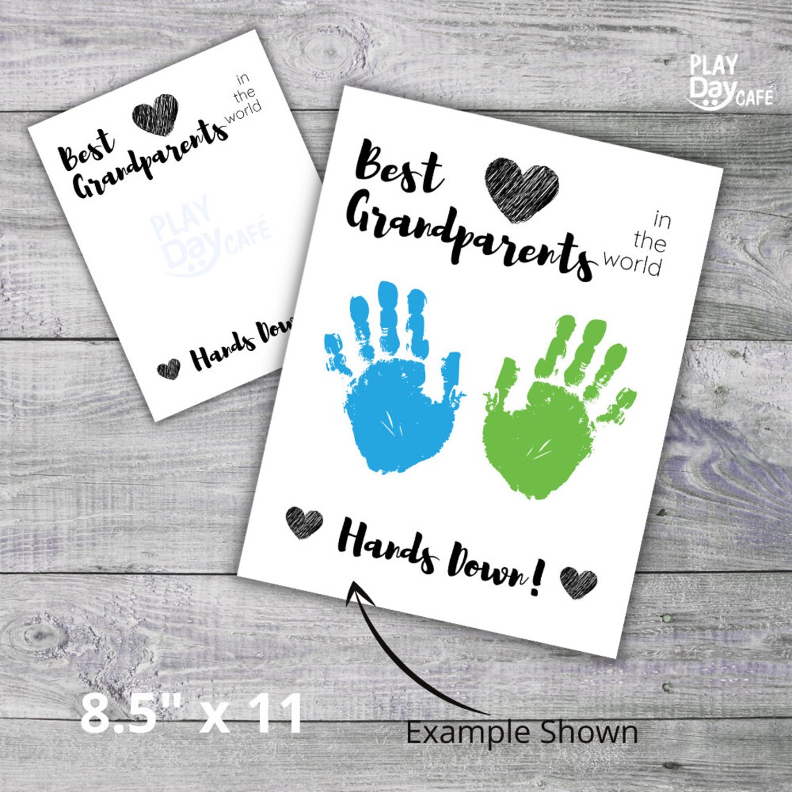 Best Grandparents in the World Art Craft, Grandparent Craft Gift From ...