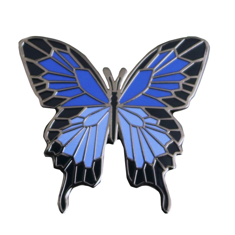 Blue Swallowtail Enamel Butterfly Pin | Etsy