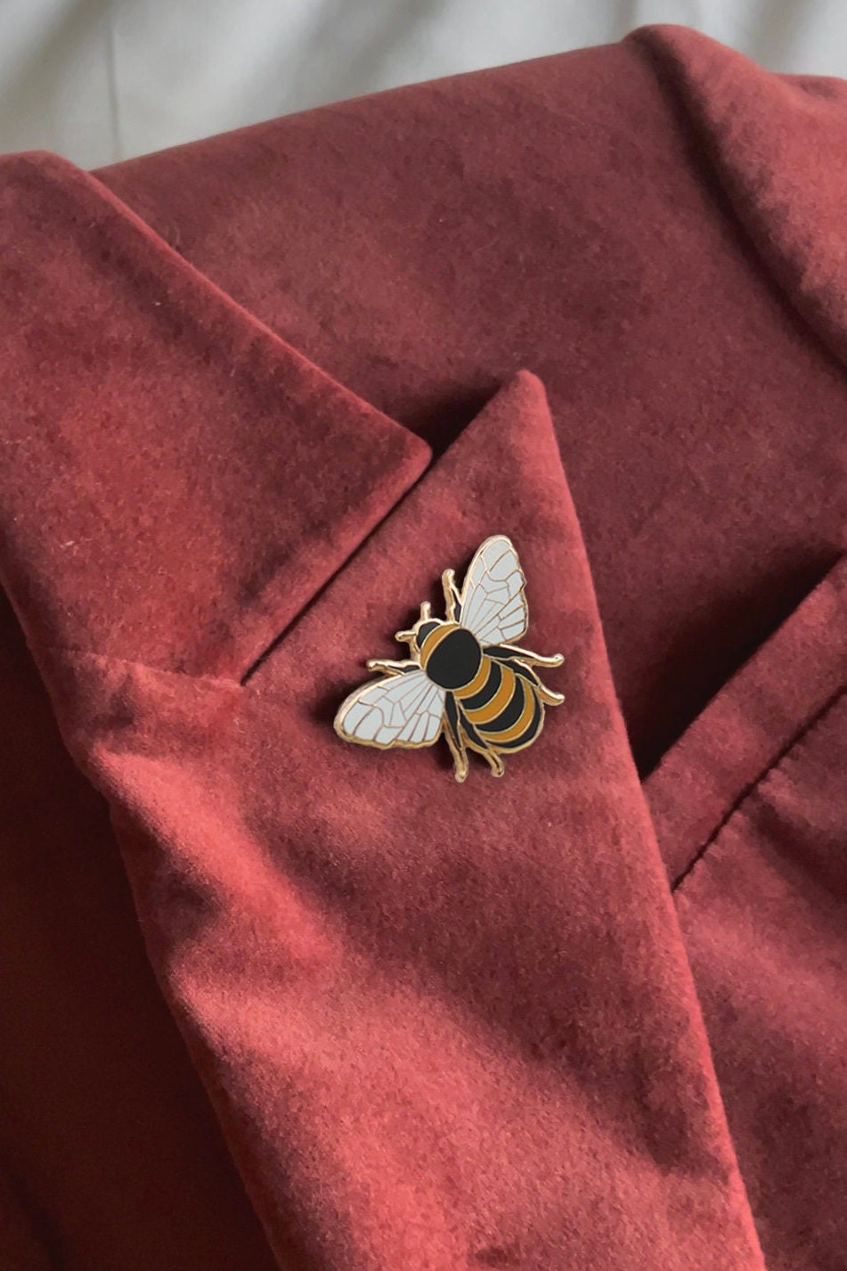 Honey Bee Enamel Pin - Etsy