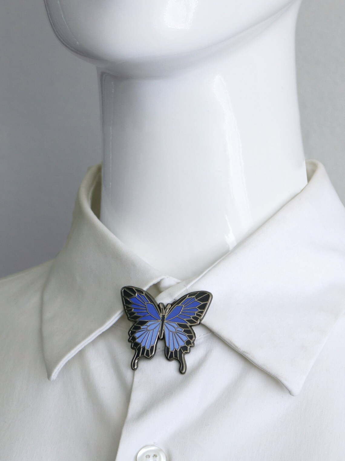 Blue Swallowtail Enamel Butterfly Pin | Etsy