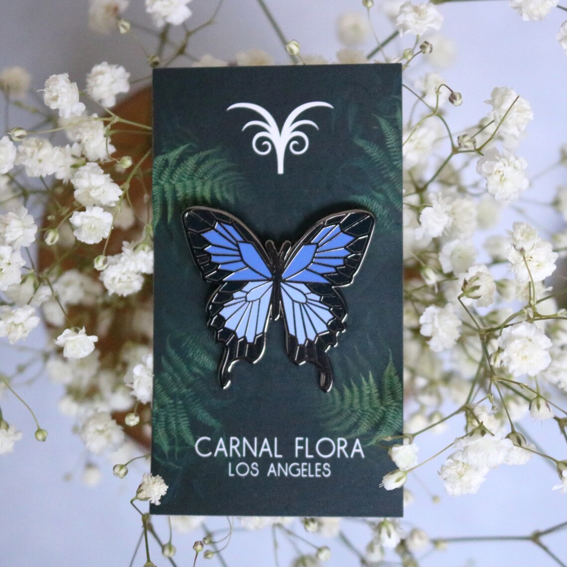 Blue Swallowtail Enamel Butterfly Pin - Etsy