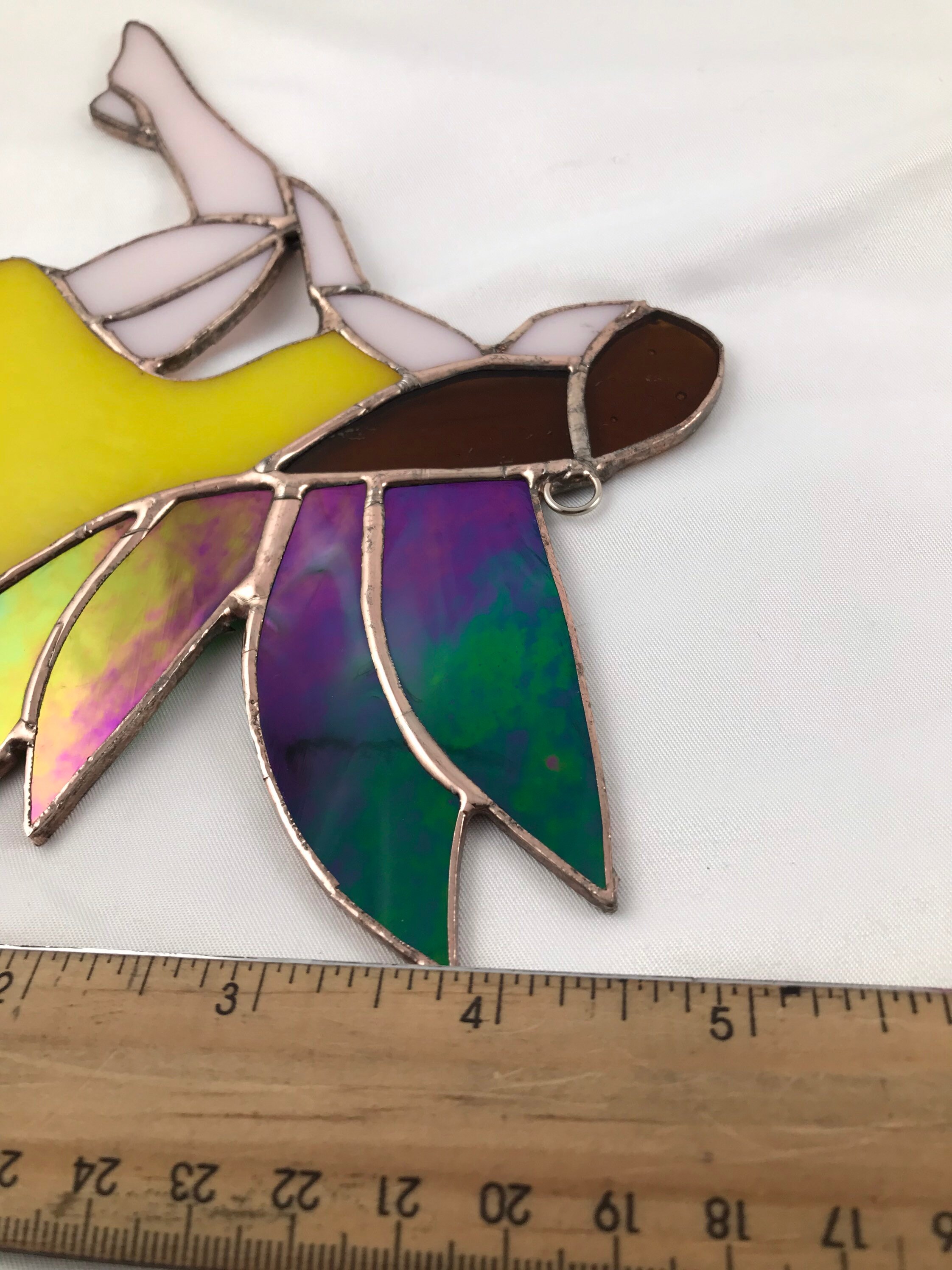 Fairy Stained Glass Suncatcher Pixie Glass - Etsy