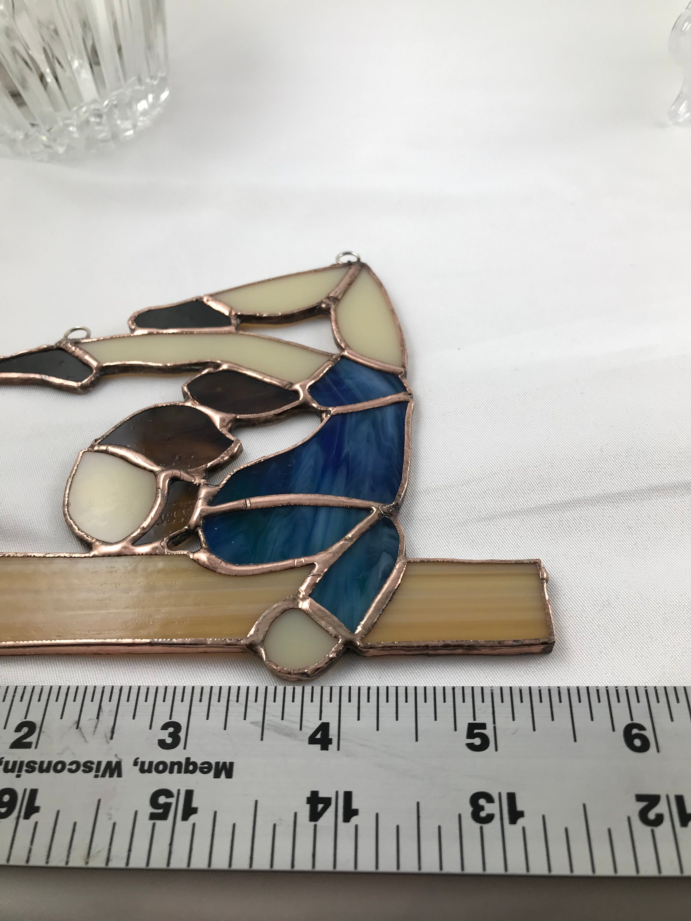 Gymnast - Balance Beam Stained Glass Sun-catcher. When the Floor Just ...