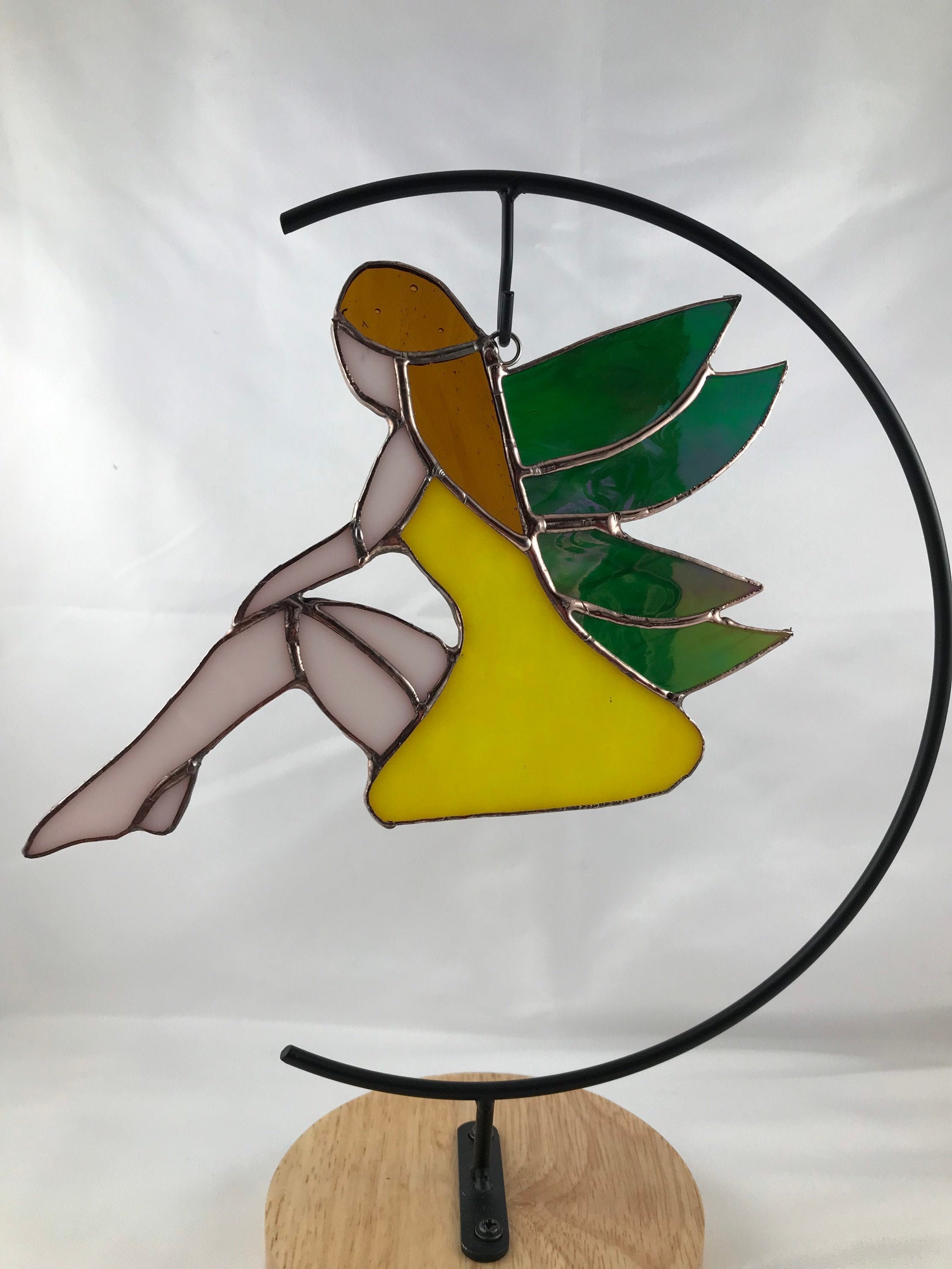 Fairy Stained Glass Suncatcher Pixie Glass - Etsy