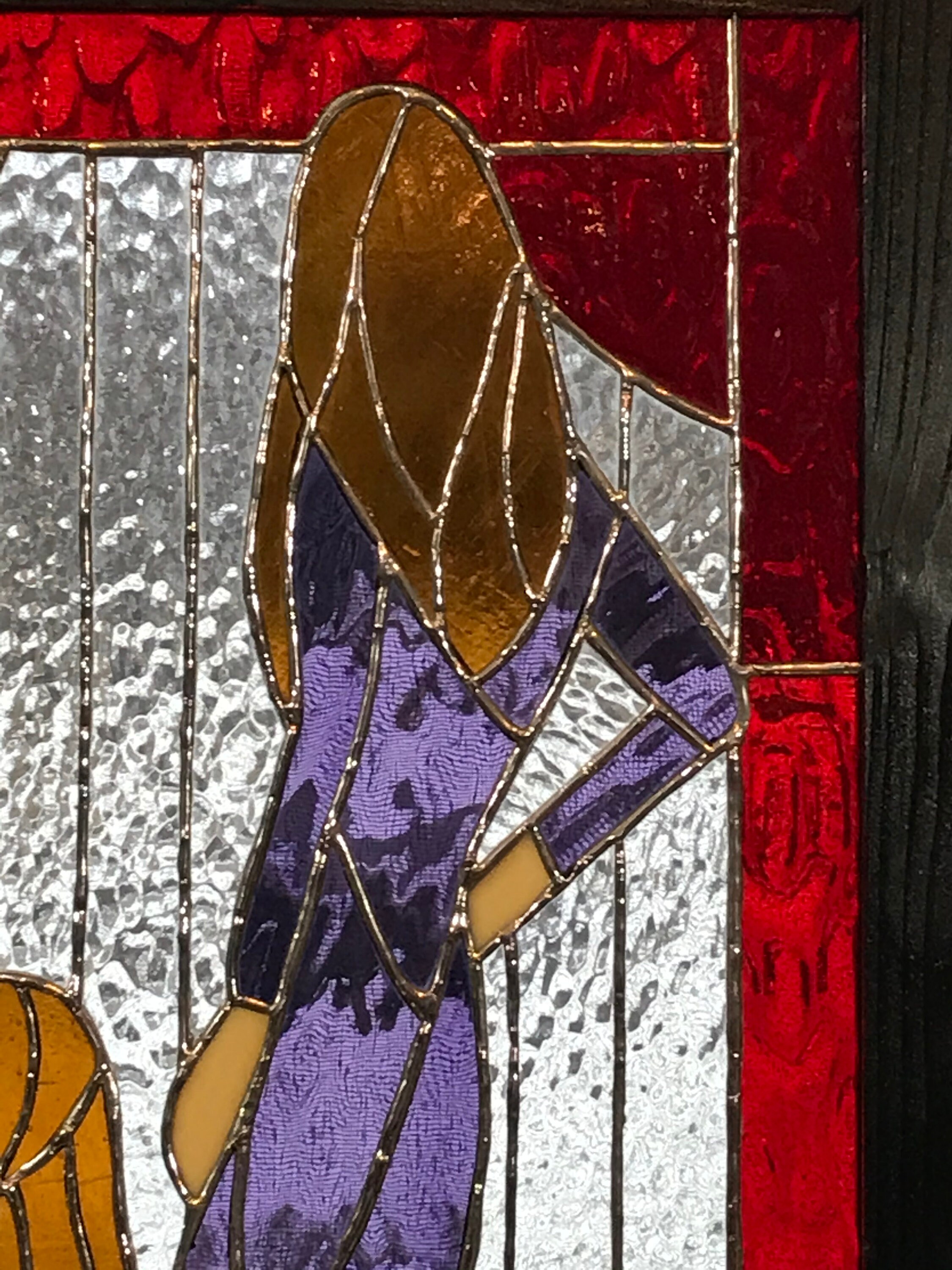 Mother and daughter stained glass window. 26in x 17in - Etsy.de