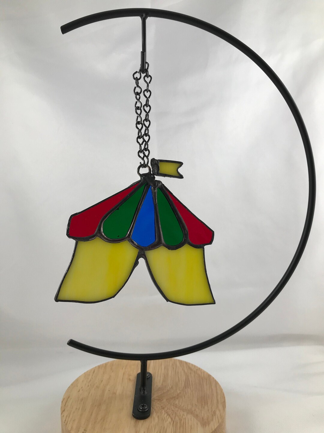Adorable Circus Themed Big Tent Stained Glass Suncatcher. - Etsy UK