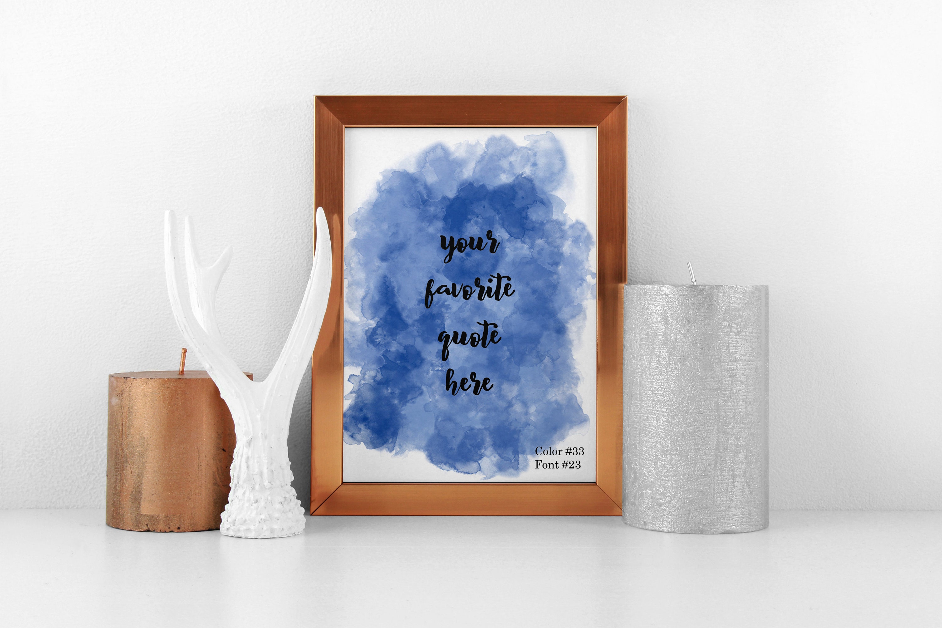 Watercolor Quote Print Digital Download Customizable Sign Personilazed ...