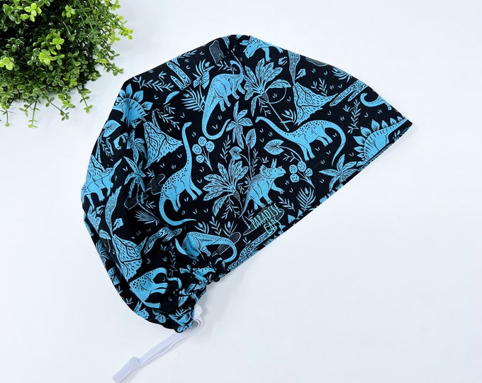 Dinosaurs Euro Scrub Cap for Women, Surgical Cap Satin Lined Option - Etsy