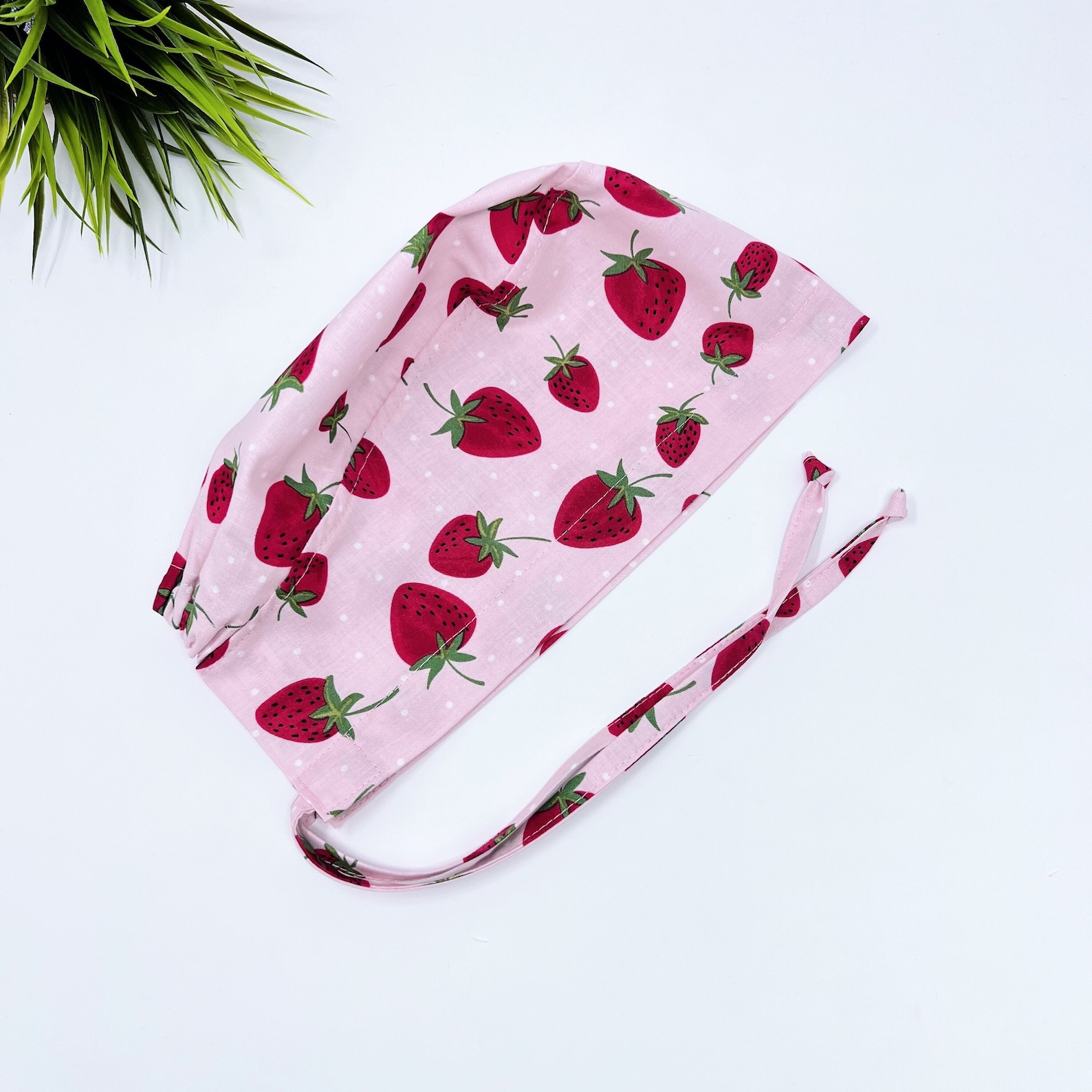 Strawberry Surgical Cap. Pink Tie Back Scrub Hat by Paradise Caps. - Etsy