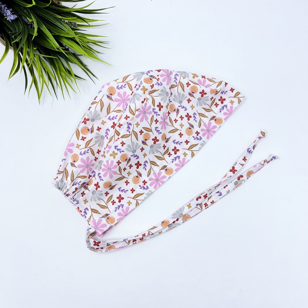 Surgical Cap and Badge Holder From Premium Cotton. Summer Medical Scrub ...