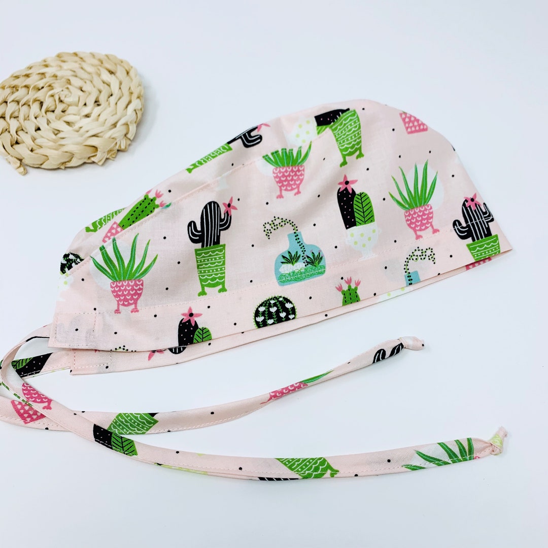 Cactus Surgical Cap, Scrub Caps for Women. Medical Scrub Cap by ...