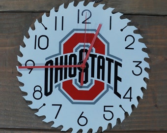 Ohio State Buckeyes Clock - Etsy